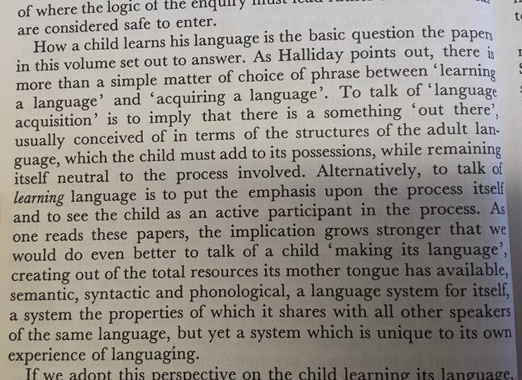 Language Development from the SFL Perspective – Making Language Visible